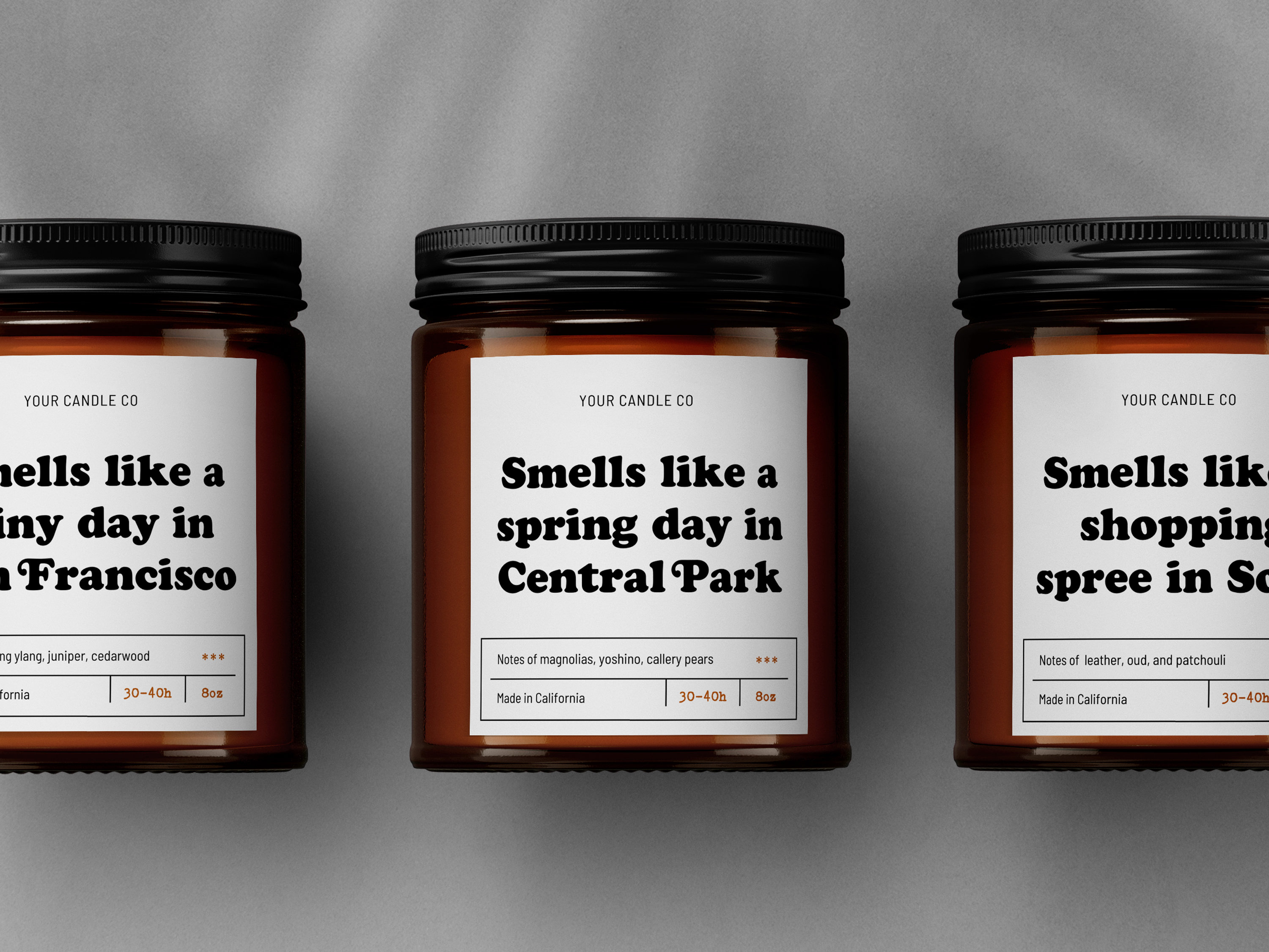 Smells Like Candle Label Template, Printable Jar Label, DIY Product ...