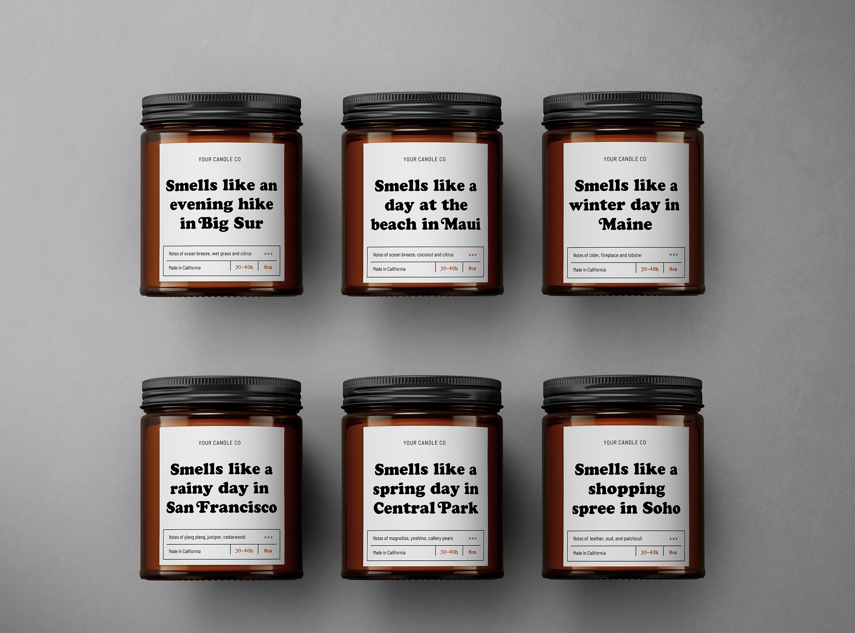 Smells Like Candle Label Template, Printable Jar Label, DIY Product ...