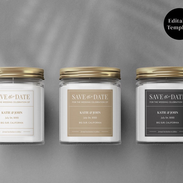 Save the Date Label - Etsy