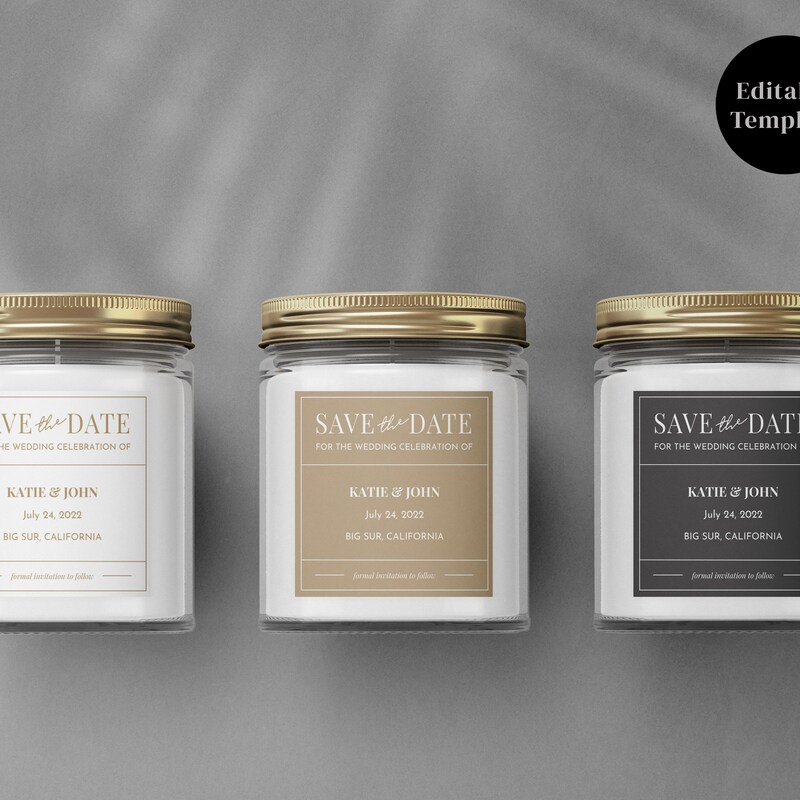 Save the Date Label - Etsy