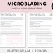 Editable Microblading Consultation Form, Brow Tattoo Consent Form ...