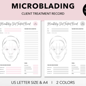 Editable Microblading Consultation Form, Brow Tattoo Consent Form ...