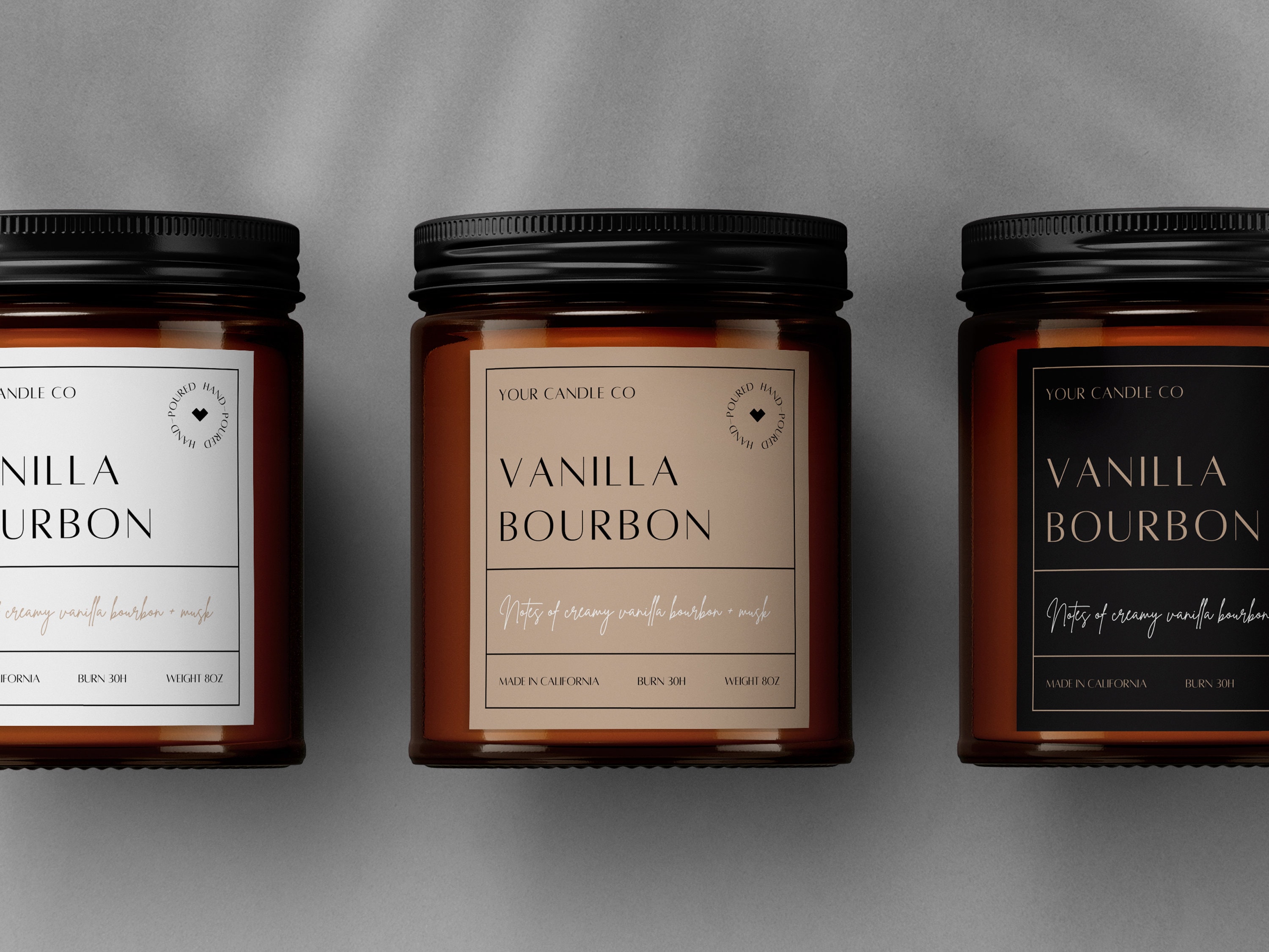 Apothecary Style Candle Label Template Printable Jar Label Diy