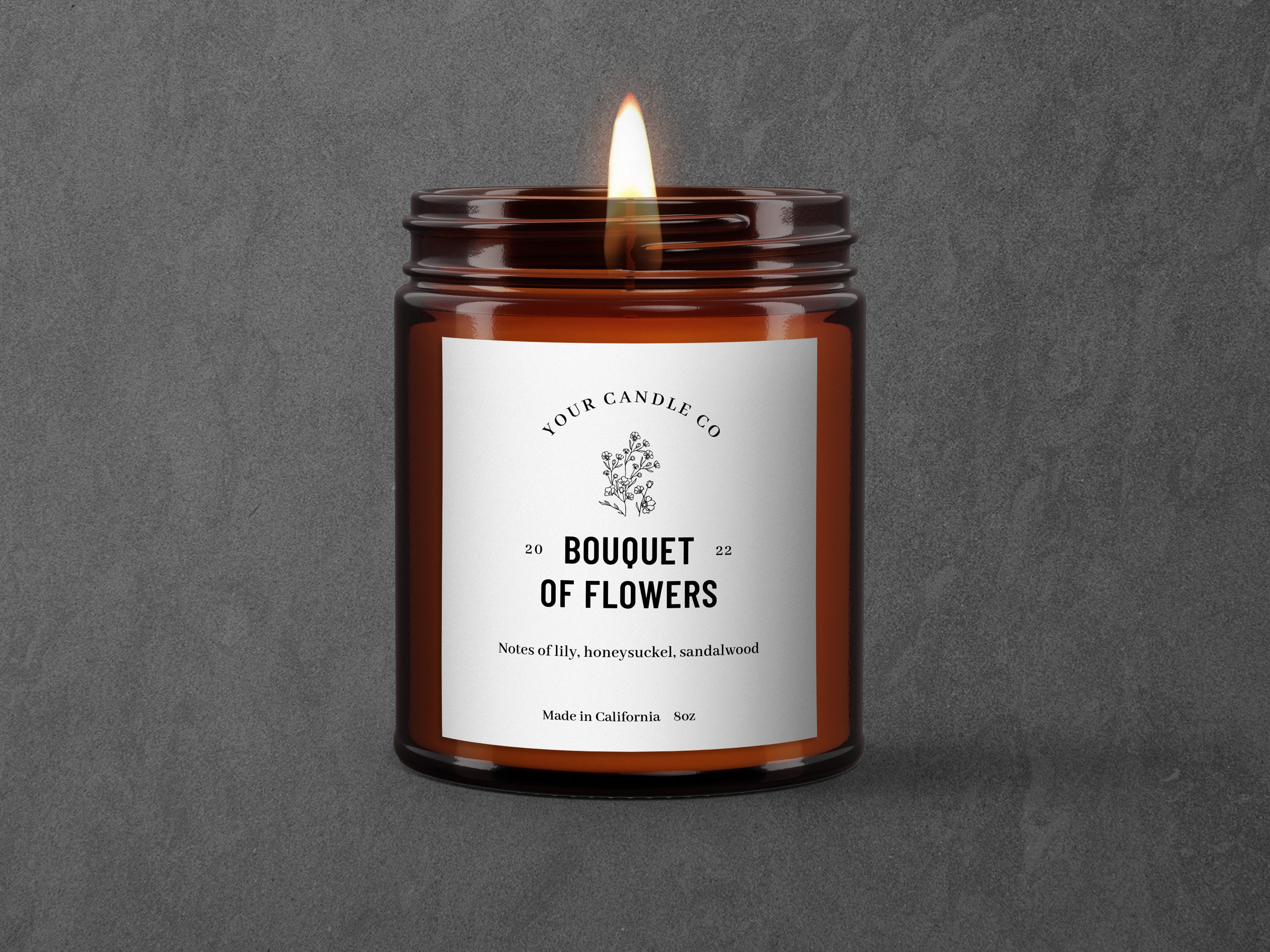 Candle Label Template, Printable Jar Label, DIY Product Label, Label ...