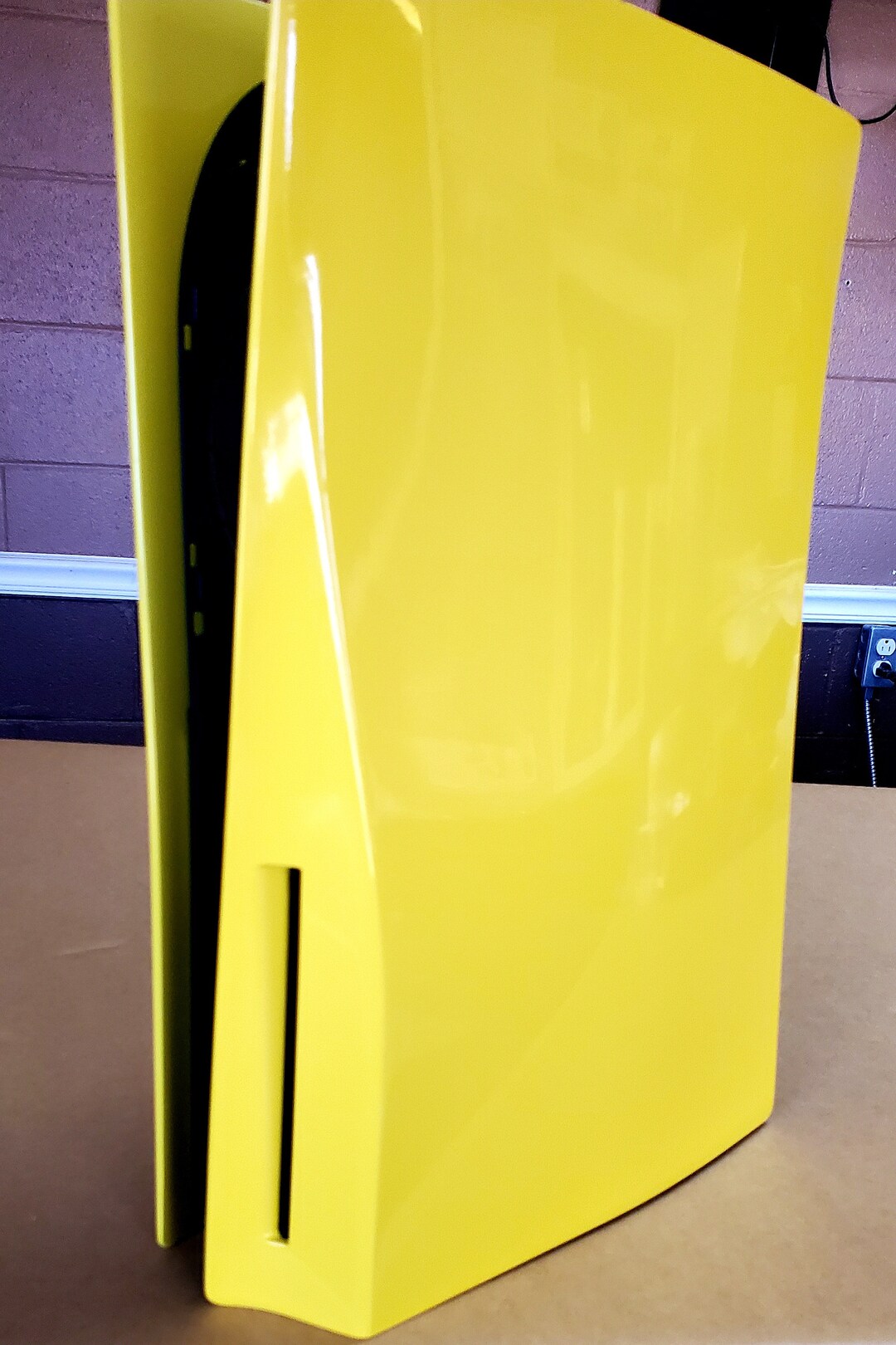 Custom Painted Lemon Yellow Playstation 5 Faceplates (disk Version) - Etsy