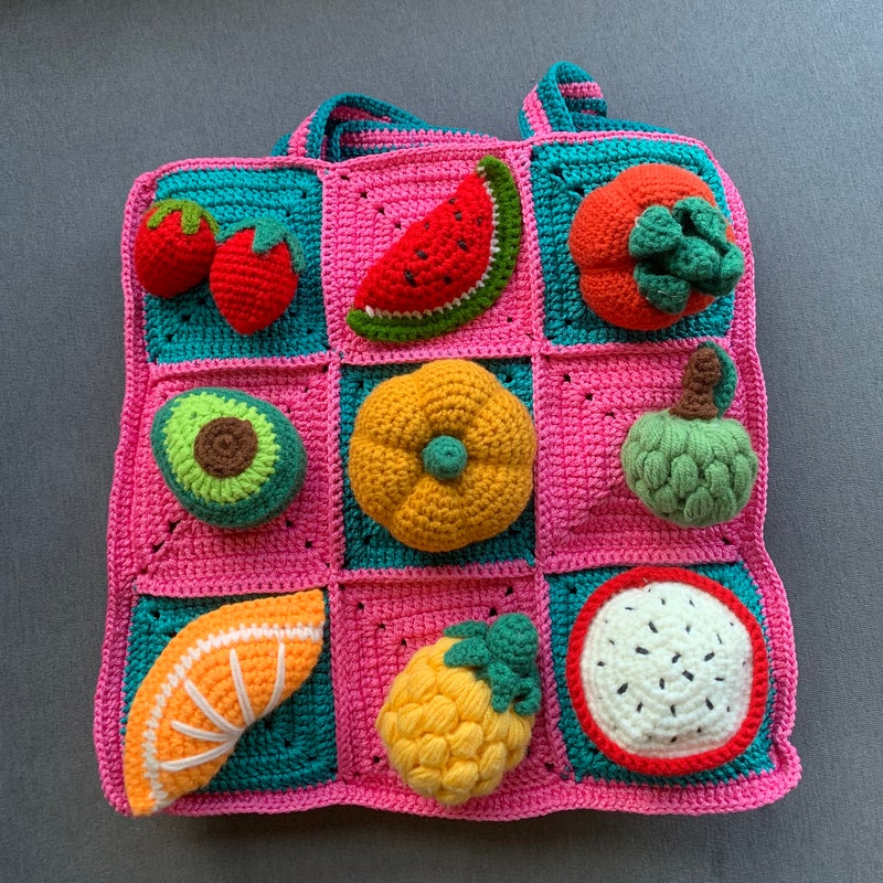 Vintage Crochet Bag - Etsy