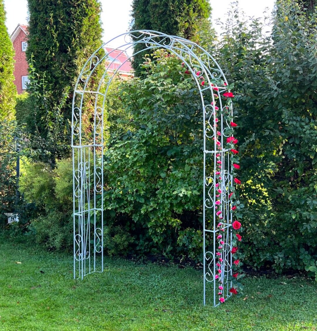 Dandibo Rose Arch Galvanized Solid 140 Cm Archway 96522 Weatherproof ...