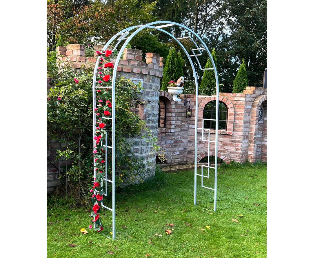 Dandibo Rose Arch Galvanized Solid 150 Cm Archway 96524 Weatherproof ...