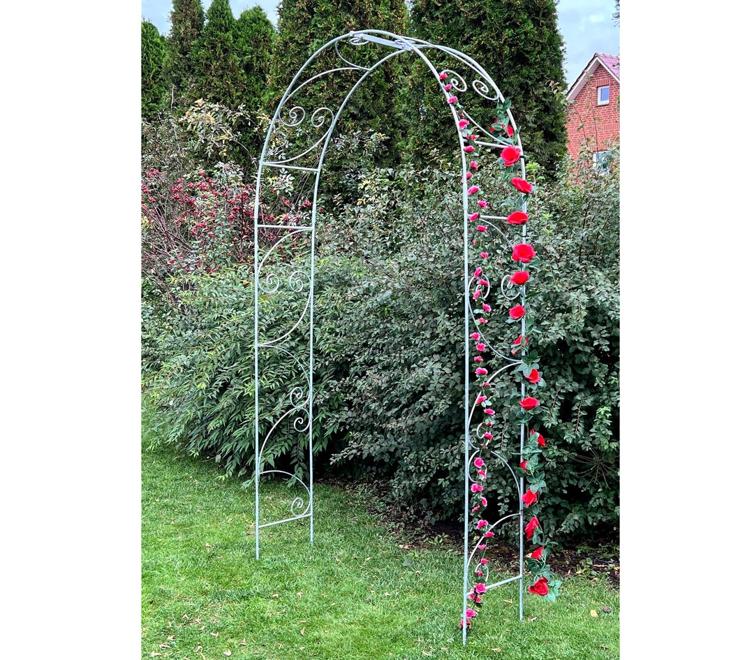 Dandibo Rose Arch Galvanized Solid 135 Cm Archway 96518 Weatherproof ...