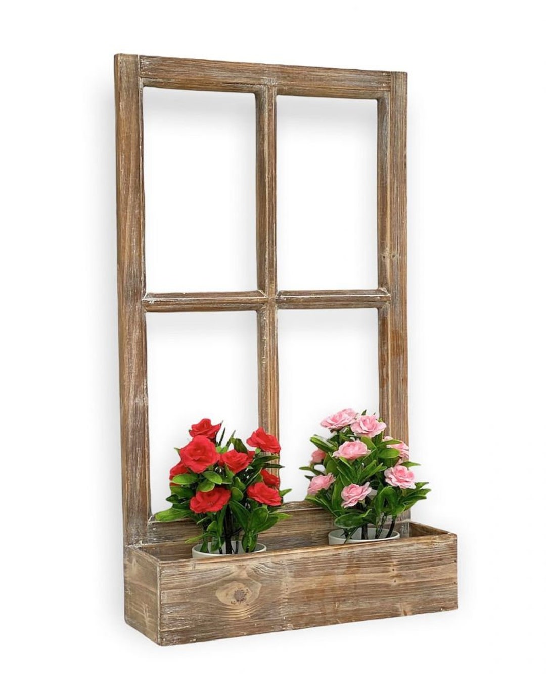 Dandibo Wall Flower Holder Window 70 Cm Wooden Flower Box Wall Shelf ...