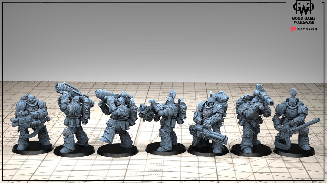 Tonantis Warrior HSQ 2 Thunder Warriors SQ Melee Unit by GGW (5 Figures ...