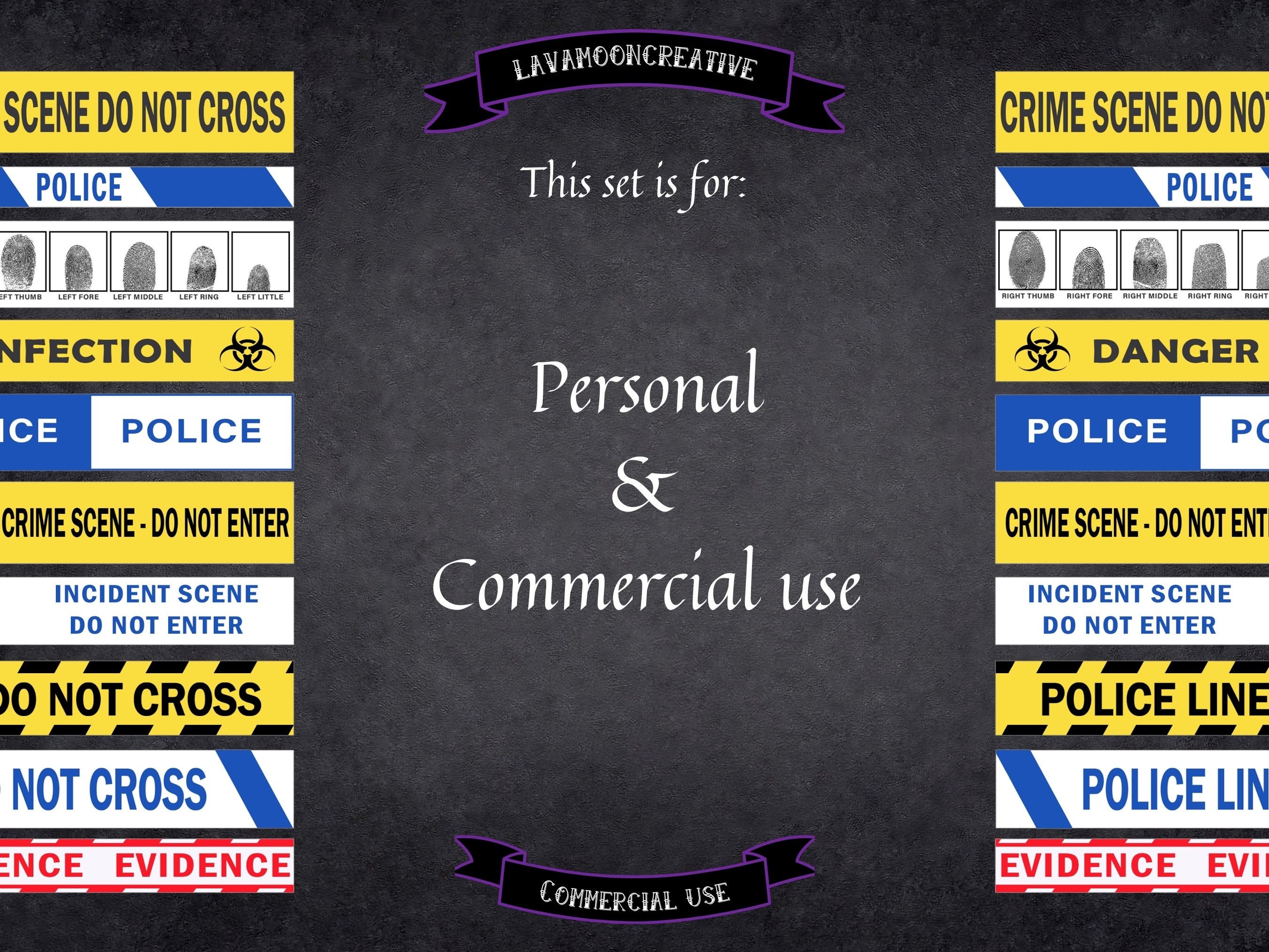 Crime Scene Washi Tape | Washi Printable Strips | True Crime | Forensic ...