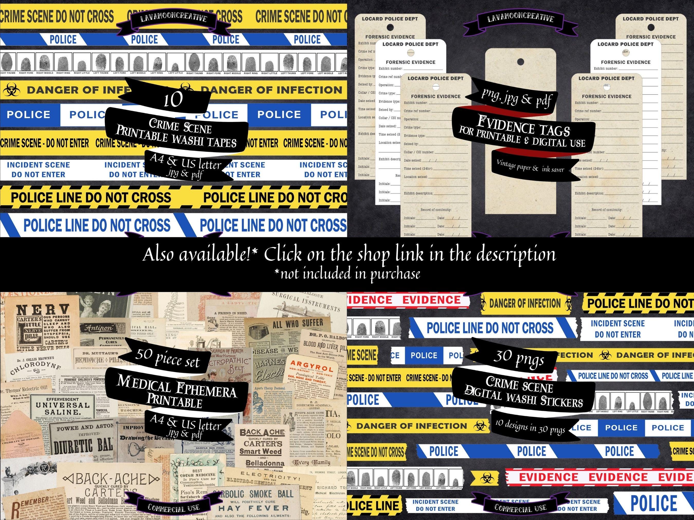 Forensic Printable Note Sheet