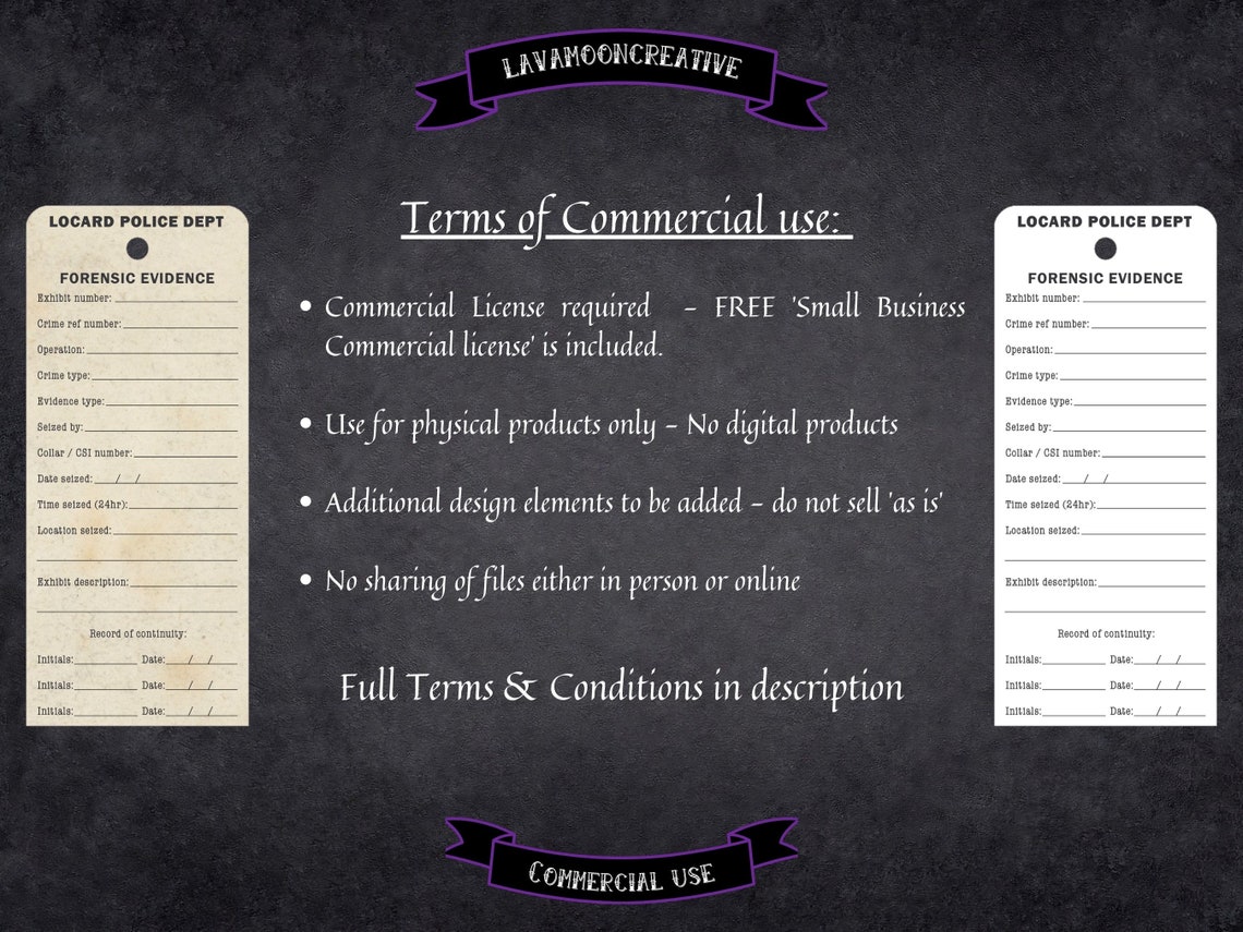 Evidence Tags Ephemera | Crime Scene Investigation | Evidence Label ...