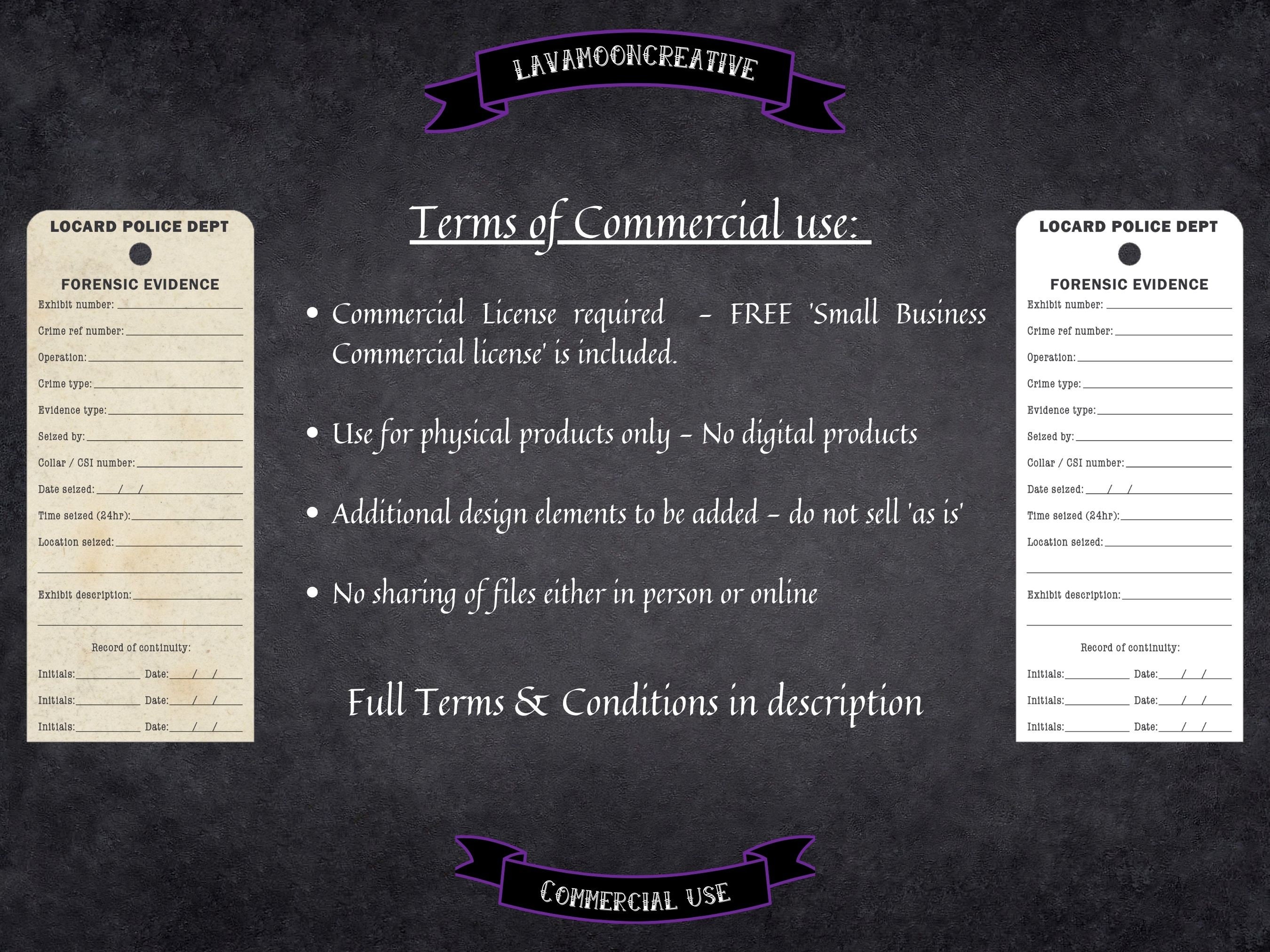 Evidence Tags Ephemera | Crime Scene Investigation | Evidence Label ...