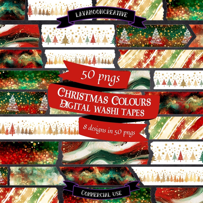Christmas Washi Tape - Etsy