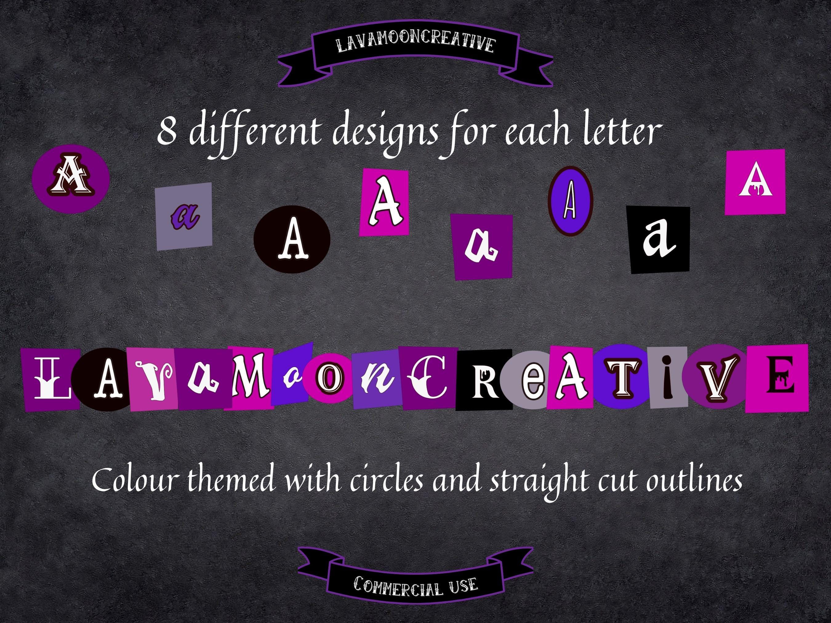 Ransom Letters Printable | Junk Journal | Ransom Note | Pdf Jpg | Junk ...