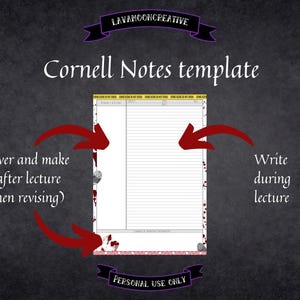 Forensic Cornell Notes Template: Crime Scene Investigator, Student ...
