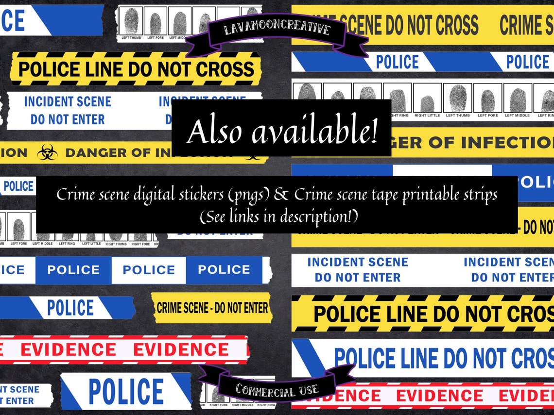 Evidence Tags Ephemera | Crime Scene Investigation | Evidence Label ...