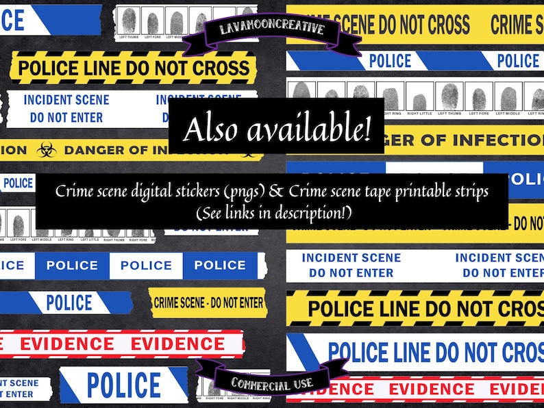 Evidence Tags Ephemera | Crime Scene Investigation | Evidence Label ...