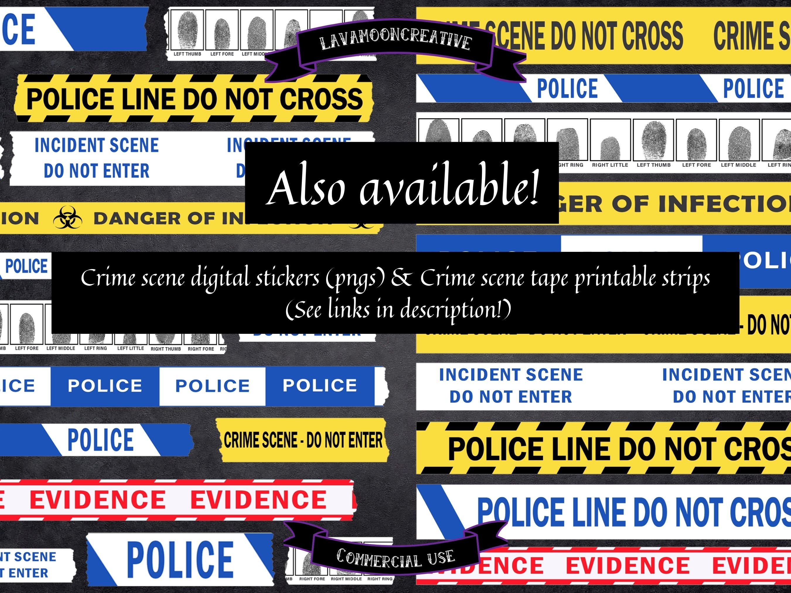 Evidence Tags Ephemera | Crime Scene Investigation | Evidence Label ...