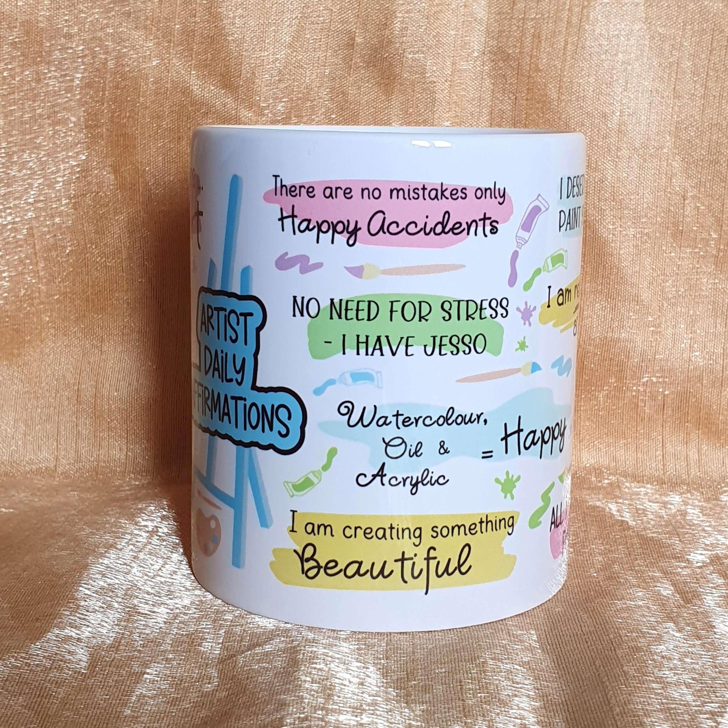 Artist Daily Affirmations, Artist Mug, Mug for Artists, Gift for ...