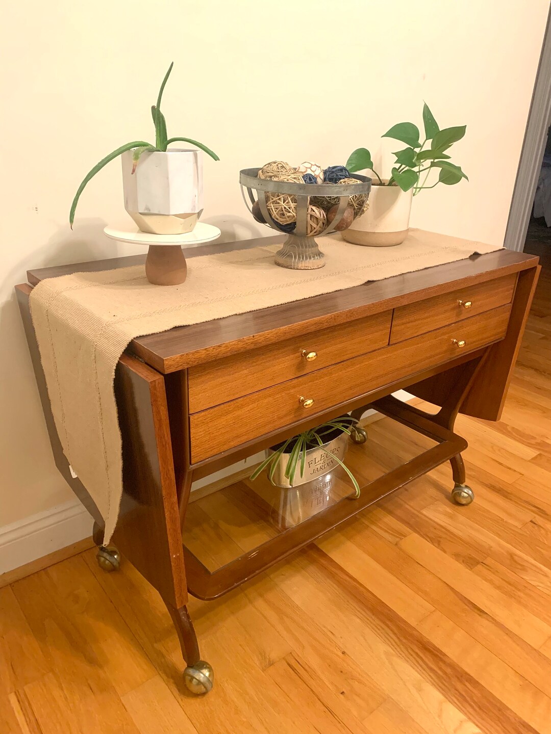 1970s Mid-century Modern Drop Leaf Buffet by R-way - Etsy