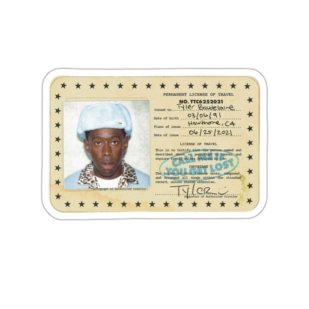 Custom Tyler the Creator Stickers, Call Me If You Get Lost Personalized ...