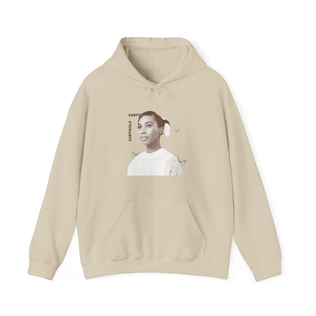 SANTIGOLD Hoodie, Santigold Concert Light Sand Pullover Merch for ...