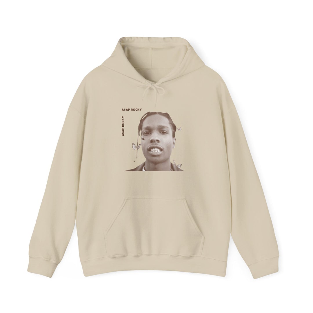 ASAP ROCKY Hoodie, Asap Rocky Concert Light Sand Pullover Merch for ...
