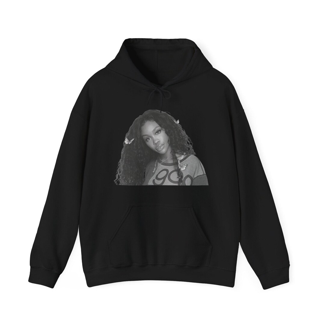 SZA Black Hoodie, SZA Official Concert Merch Light Sand Pullover ...