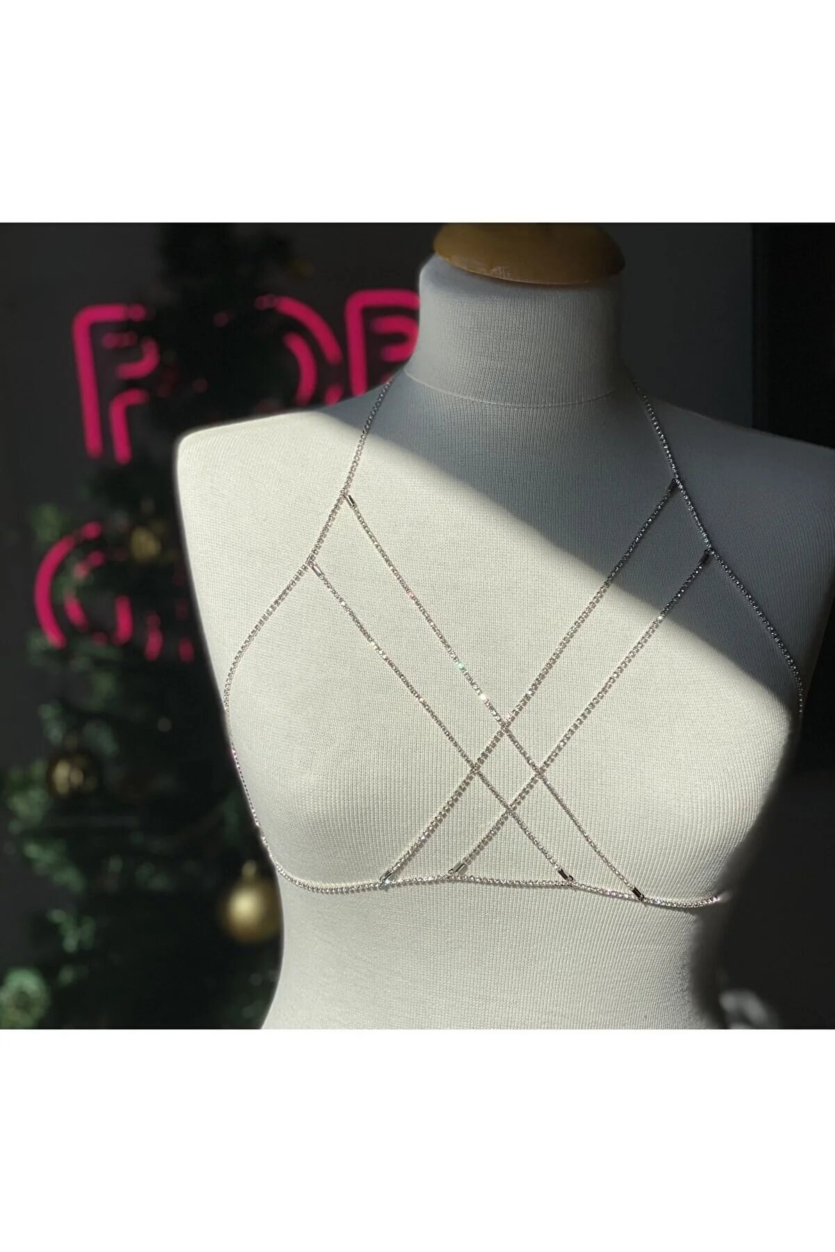 Silver Body Chain, Bikini Body Jewelry, Body Chain, Layering Body Chain ...