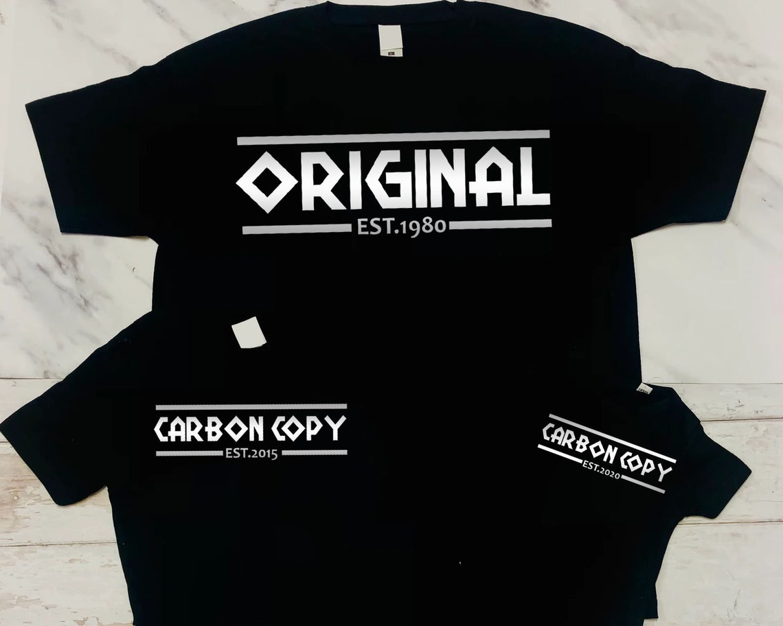 Original and Carbon Copy Shirt Matching Family Shirt Copy - Etsy
