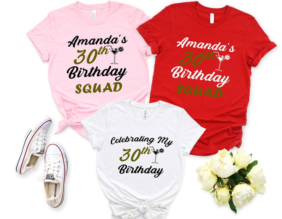 Custom Family Birthday Shirts, Celebration Birthday Crew Shirt ...