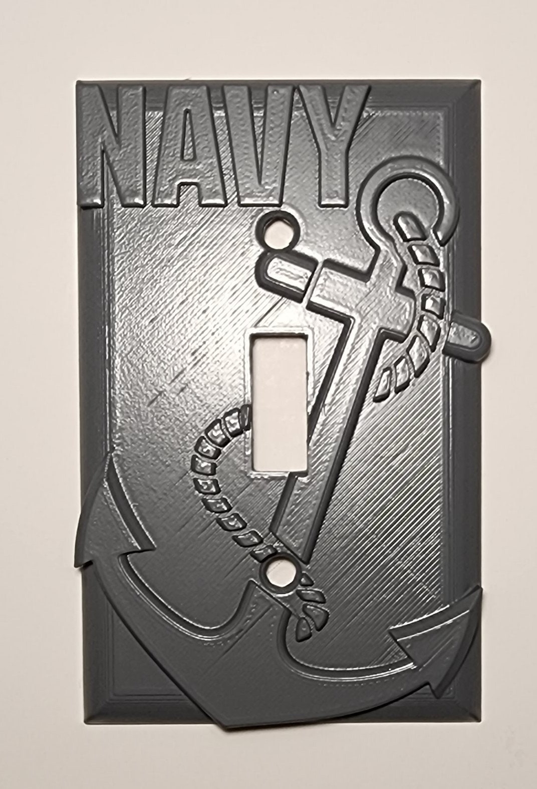 U.S Navy Anchor Light Switch Cover 3D Printed 2 PACK. Great Gift or ...