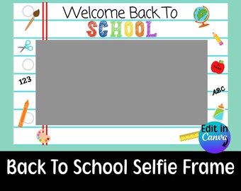 School Selfie Frame - Etsy