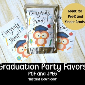 Preschool Graduation Party Favors, Grad Party, Kindergarten Graduation ...