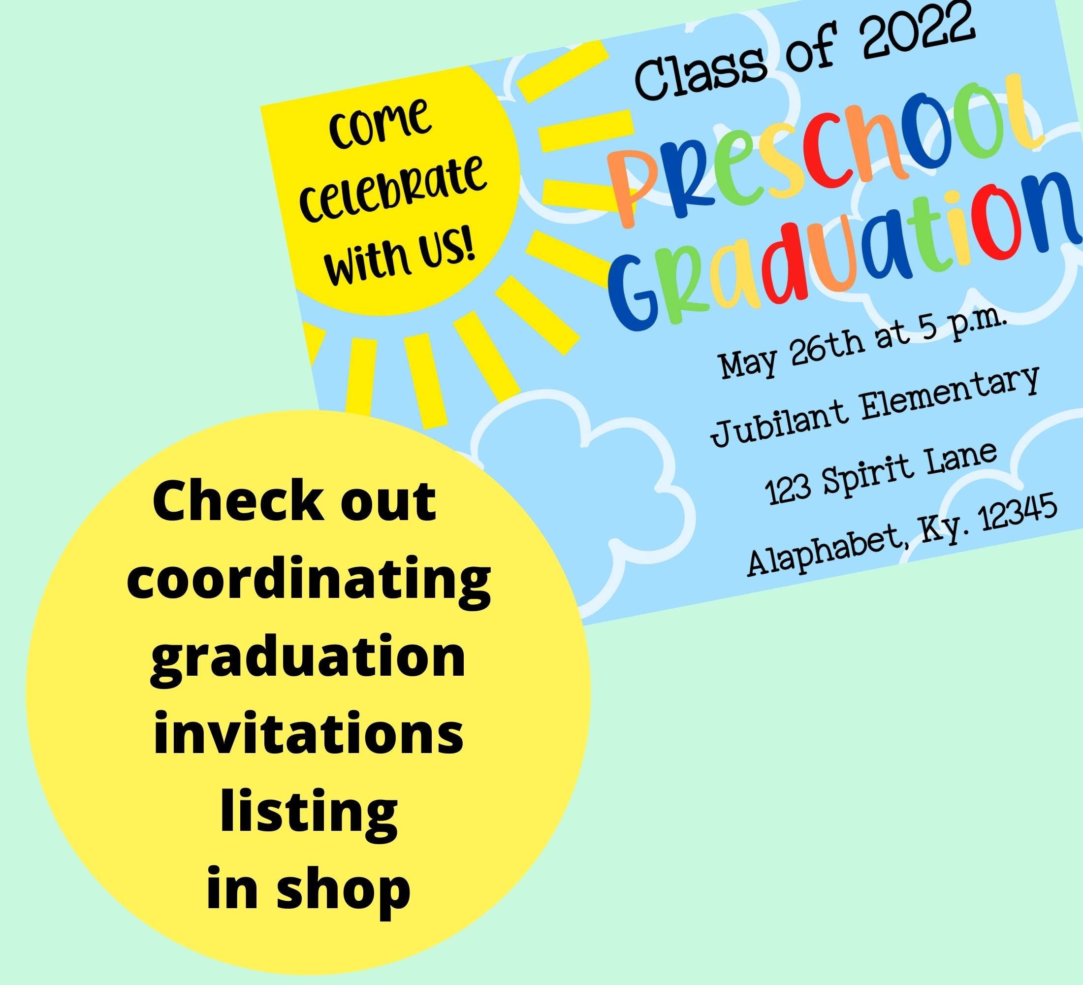 Graduation Photo Booth, Preschool Graduation Poster, Graduation Cutout ...