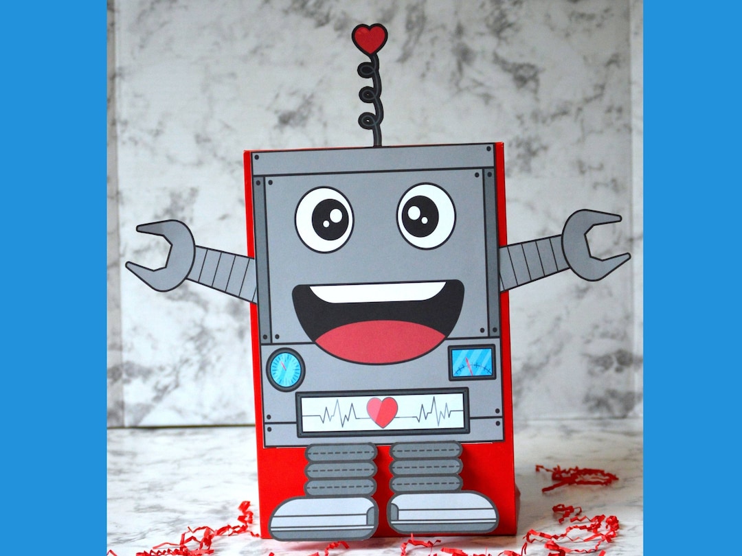 Valentine Mailbox, Valentine Box Template, DIY Valentine Box, Valentine ...