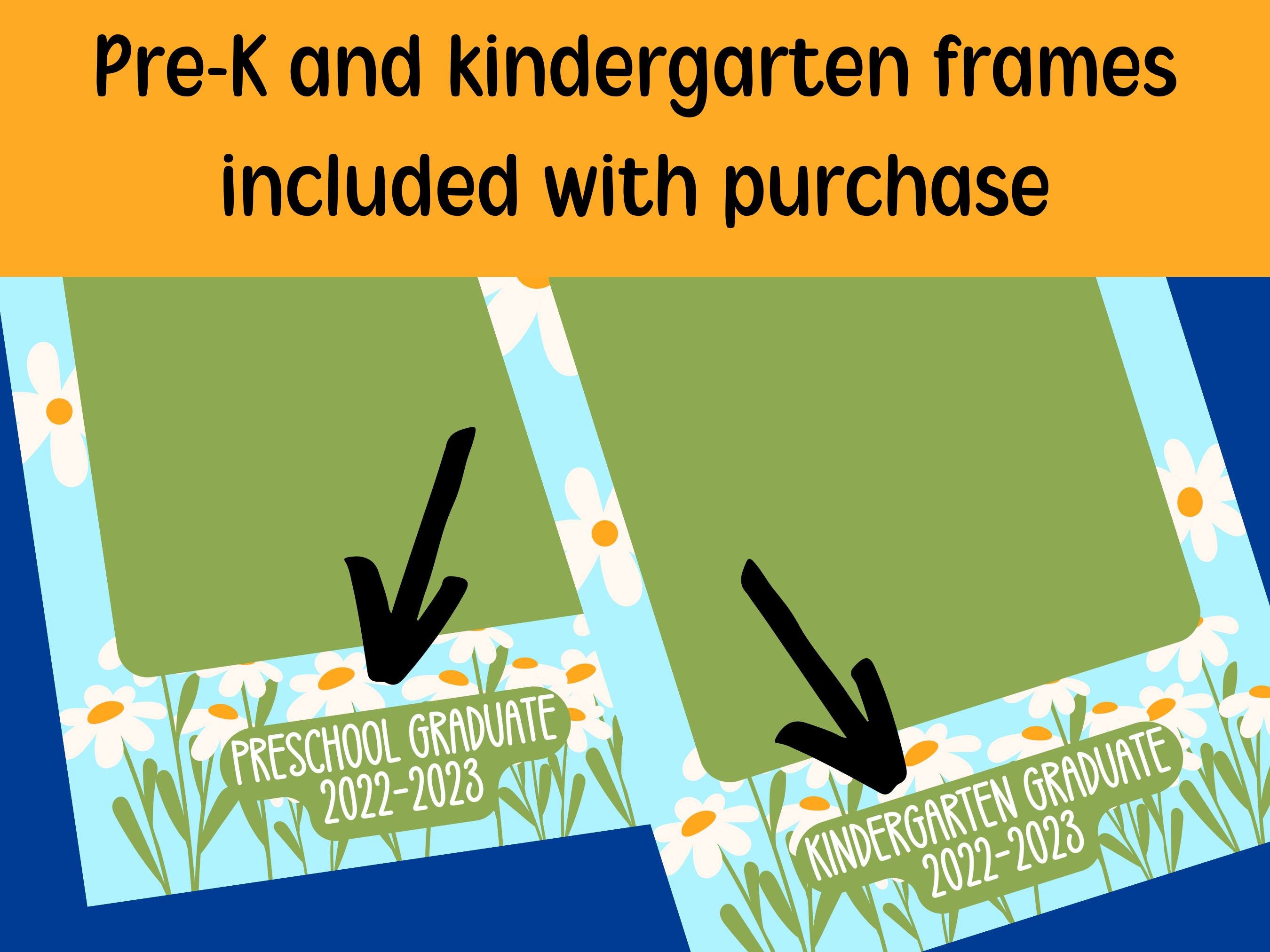 Kindergarten Graduation, Preschool Graduation Photo Frame, Pre-k Grad ...