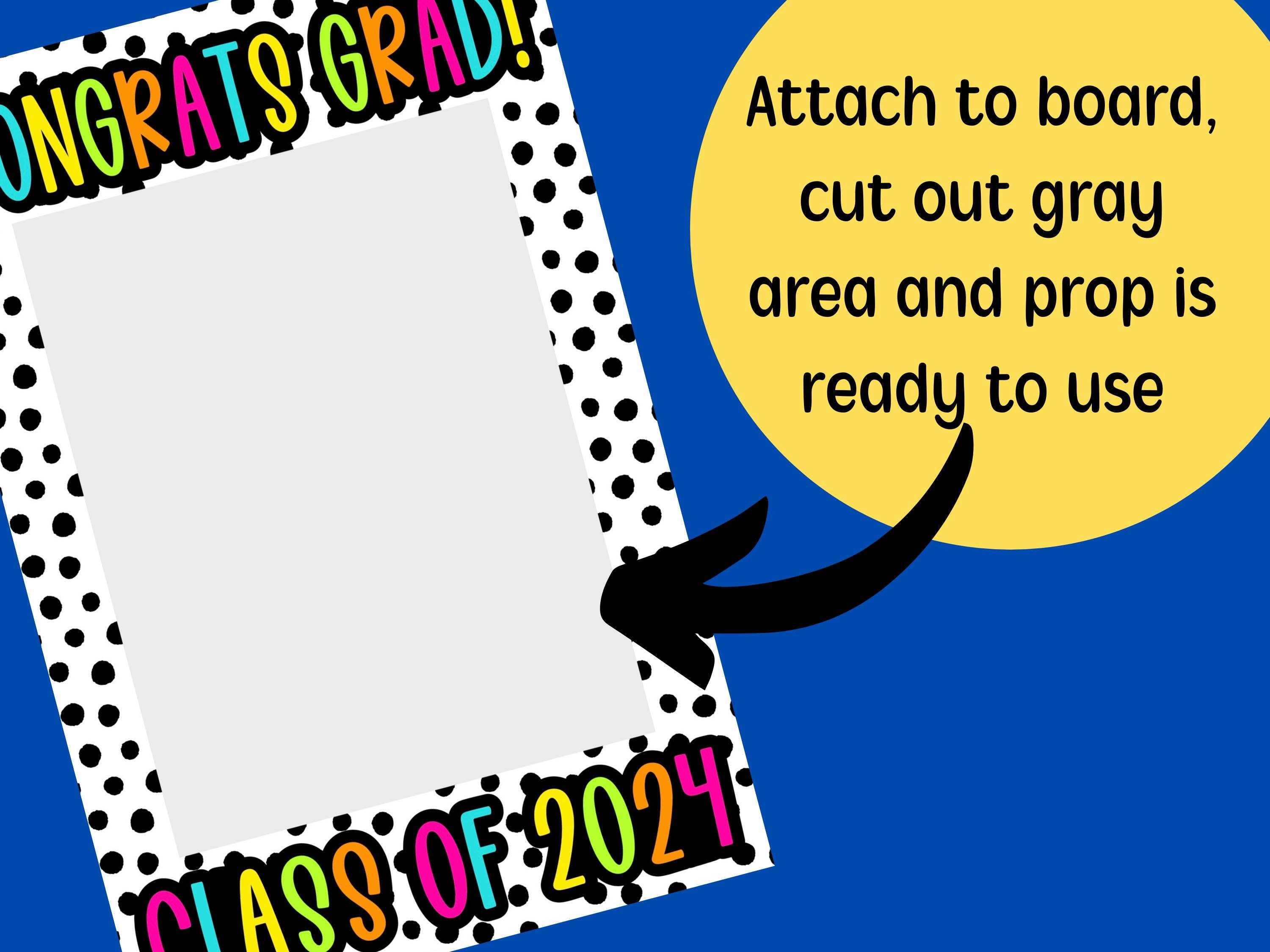 Kindergarten Graduation Poster, Graduation Photo Booth, Preschool ...