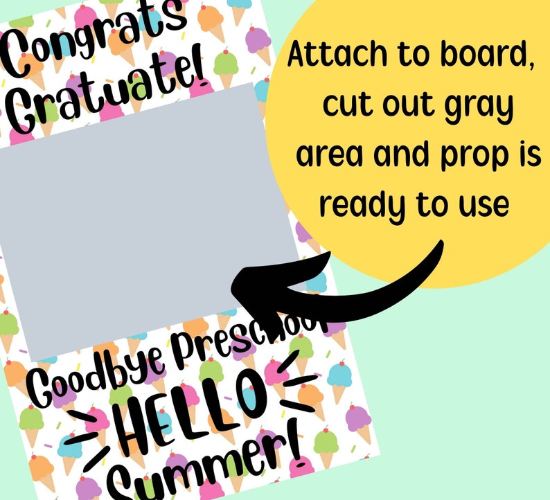 Graduation Photo Booth, Preschool Graduation, Kindergarten Graduation ...