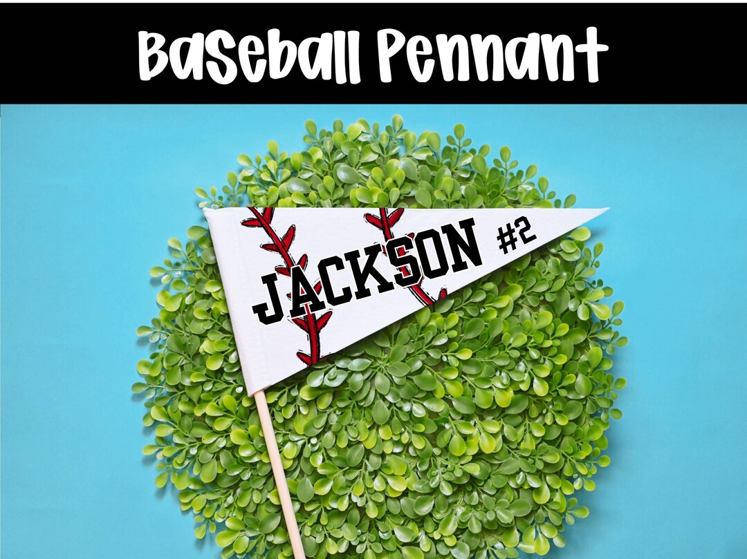 Baseball Party Decor, Pennant Flag, Baseball Birthday, Sports Pennant ...