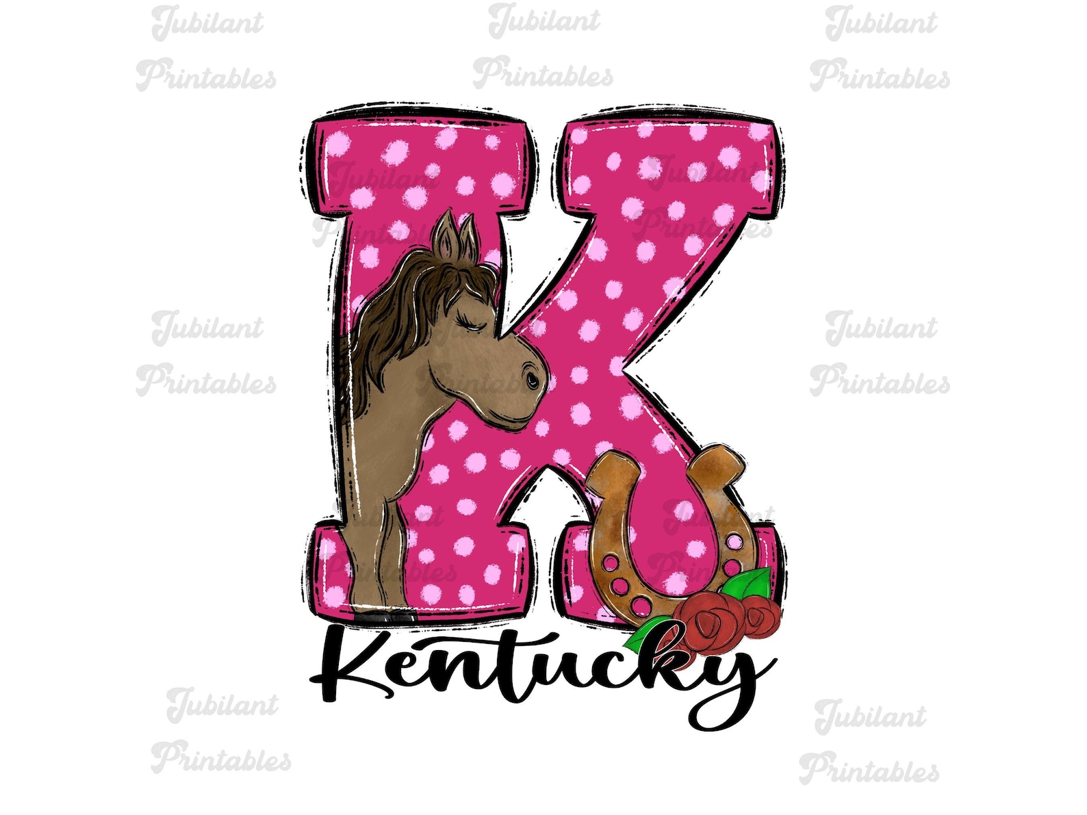 Ky Png, Kentucky Png, Roses, Horseshoe, Kentucky Sublimation, Spring ...