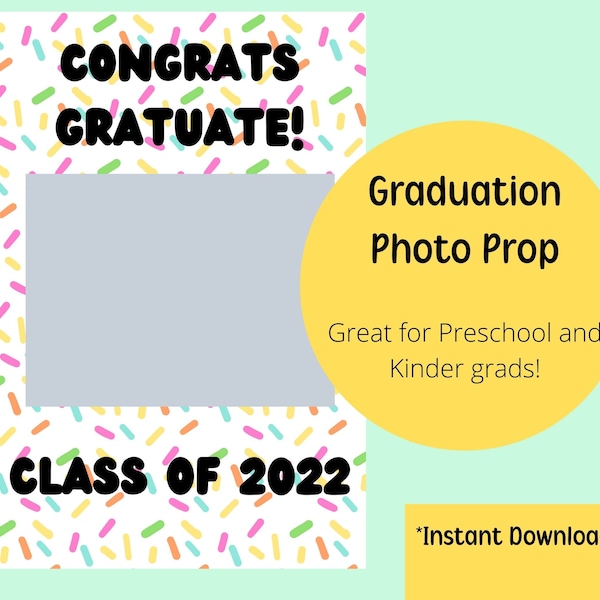 Kindergarten Graduation Poster Backdrop - Etsy