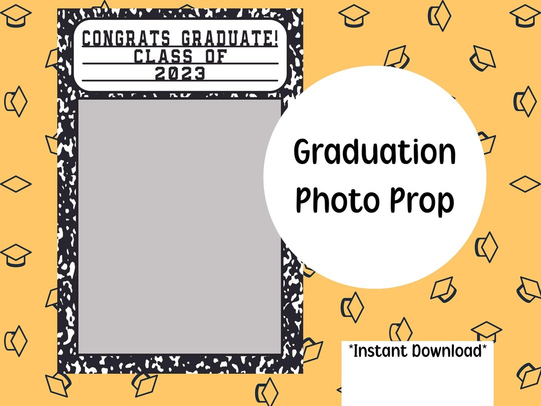 Graduation Selfie Frame, Graduation Poster, Grad Photo Booth, Photo ...
