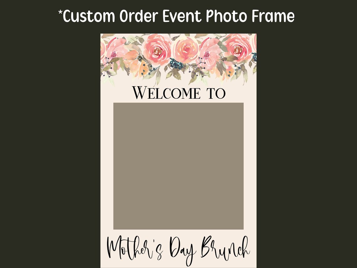 Custom Photo Booth Frame, Selfie Frame, Photo Props, Event Sign, Photo ...