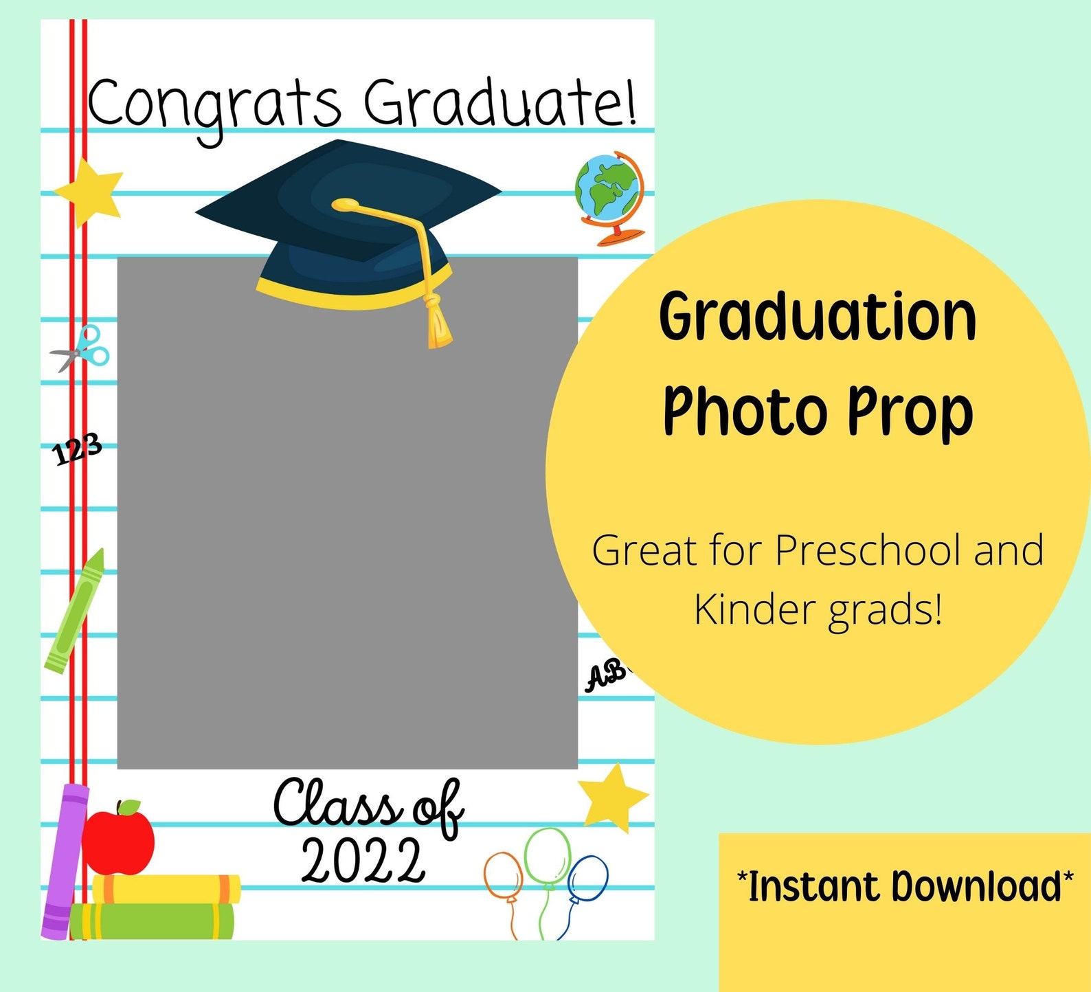 Graduation Poster Preschool Graduation Kindergarten - Etsy Hong Kong