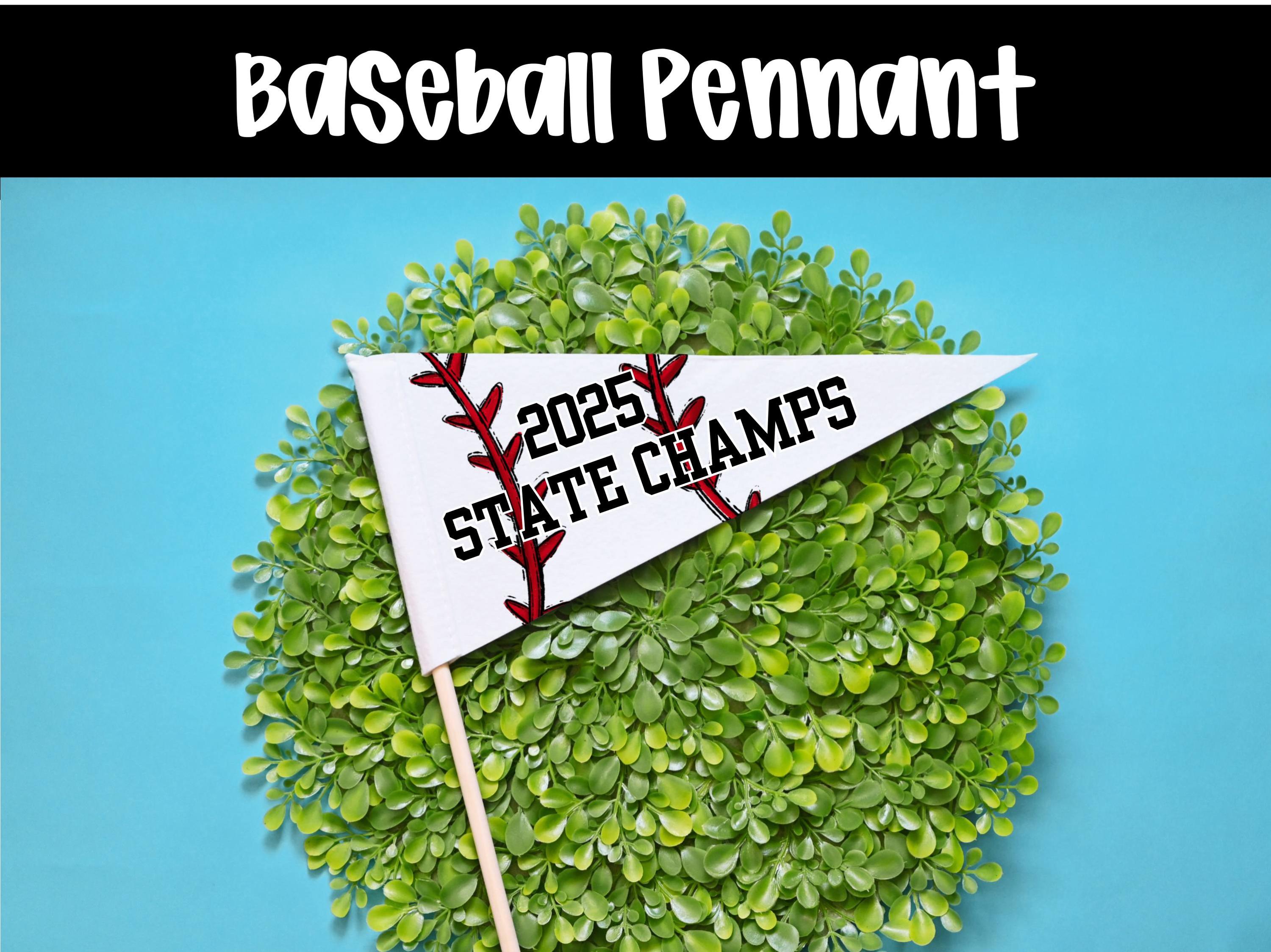 Baseball Party Decor, Pennant Flag, Baseball Birthday, Sports Pennant ...