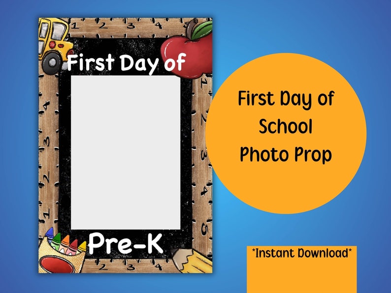 School Photo Booth, First Day of School, Teacher Resource, Back to ...